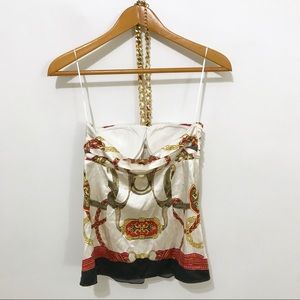 Cache | Tops | Cache Chain Detail Halter Top | Poshmark